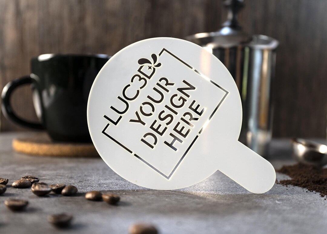 Custom Drink Stencil Gift | Personalized Reusable Stencil | Custom Logo ...