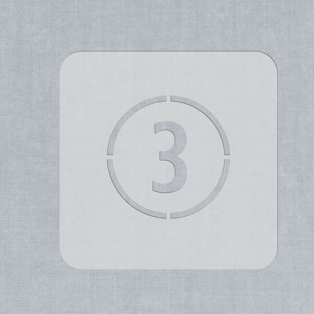 Number Stencil for Spray Paint | Personalized Craft Supplies for Wood ...