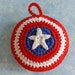 Crochet Captain America Shield 3D Keychain Handmade Toy - Etsy Hong Kong
