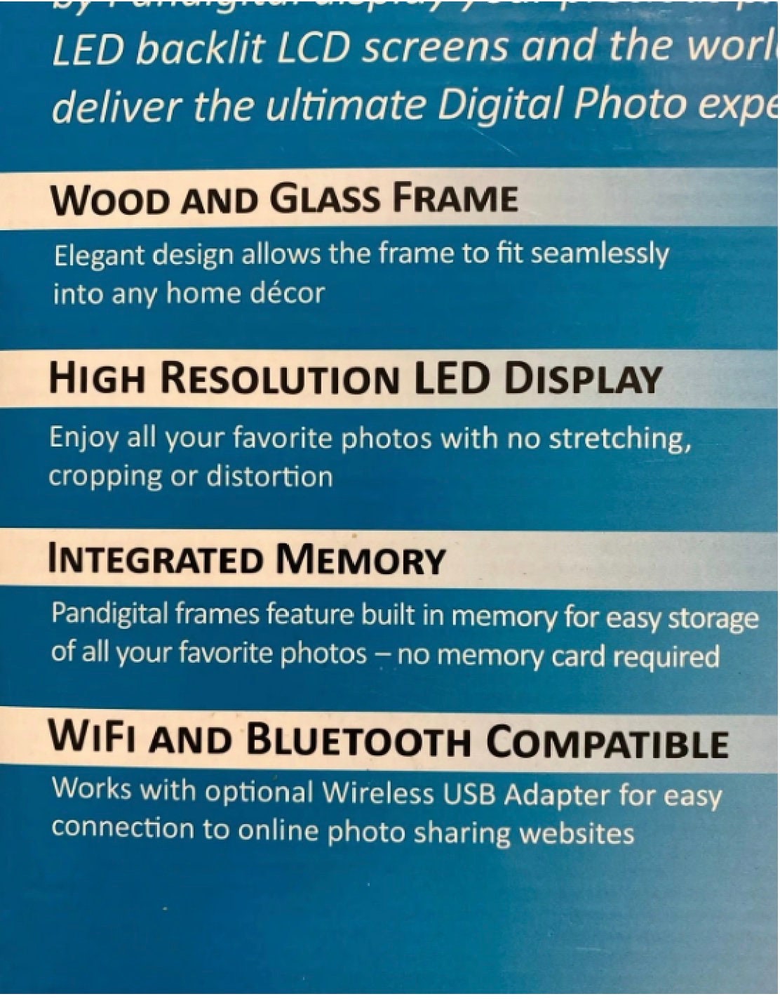Digital Frame Pandigital Panimage 8 LED Digital Photo Frame 1600 Images ...