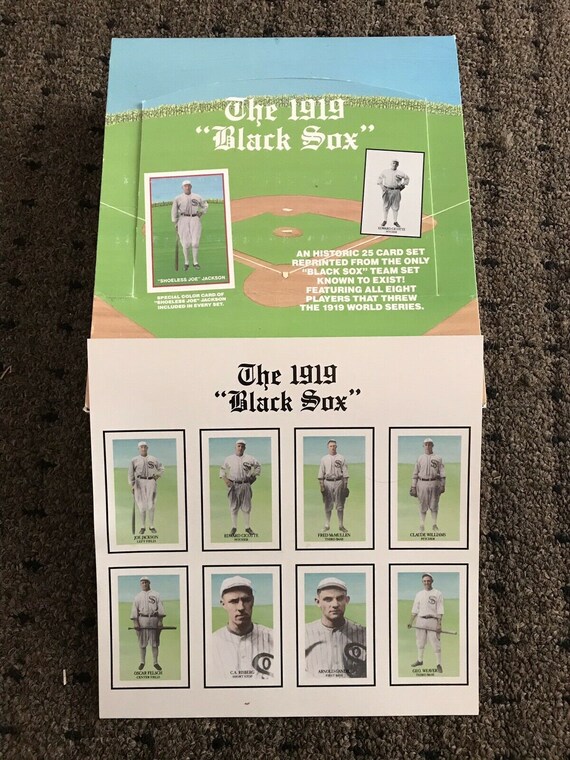 Vintage 1919 Chicago Black Sox Baseball Trading Cards-Reproduction ...