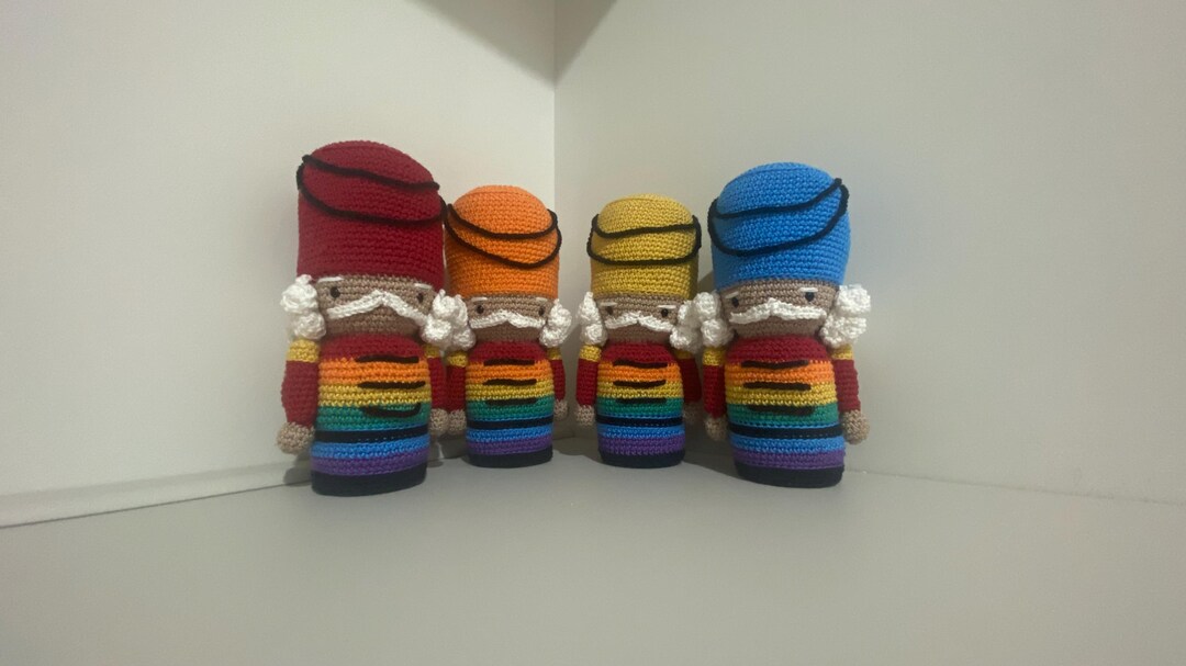 Rainbow Nutcracker Plushie 8-inch - Etsy
