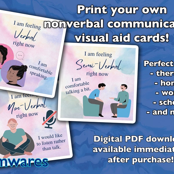 Nonverbal Communication Cards - Etsy