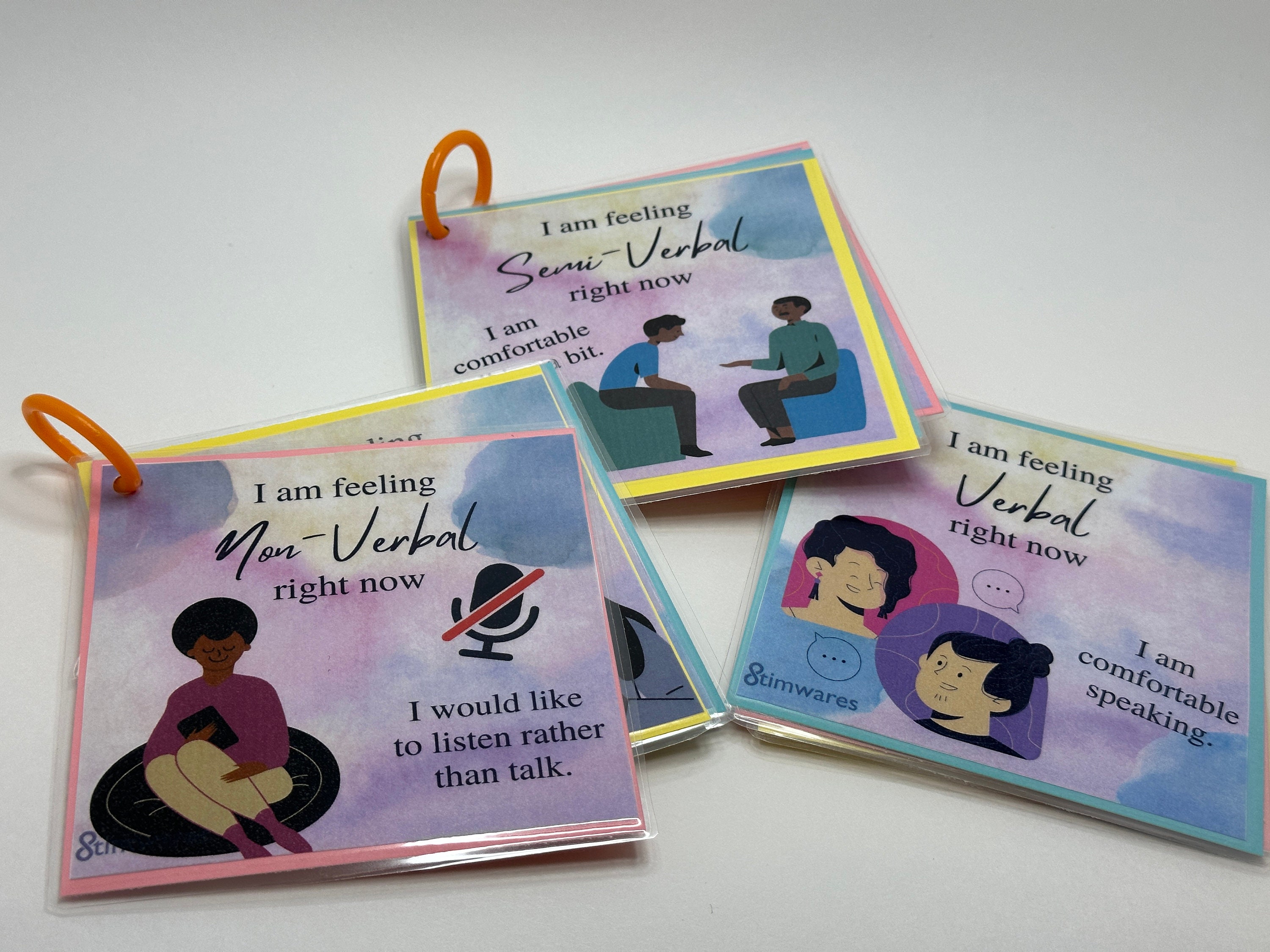 Nonverbal / Non-speaking ASD Communication Cards for Adults Helps to ...
