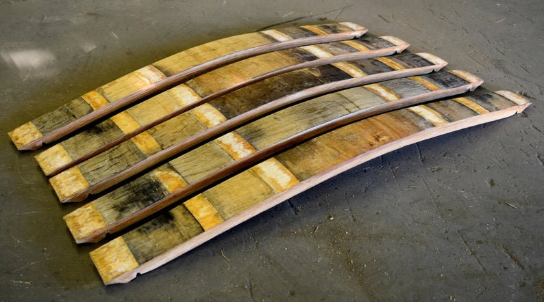 5 X Oak Wine Barrel Staves Reclaimed Wine Barrel Wood Staves - Etsy UK