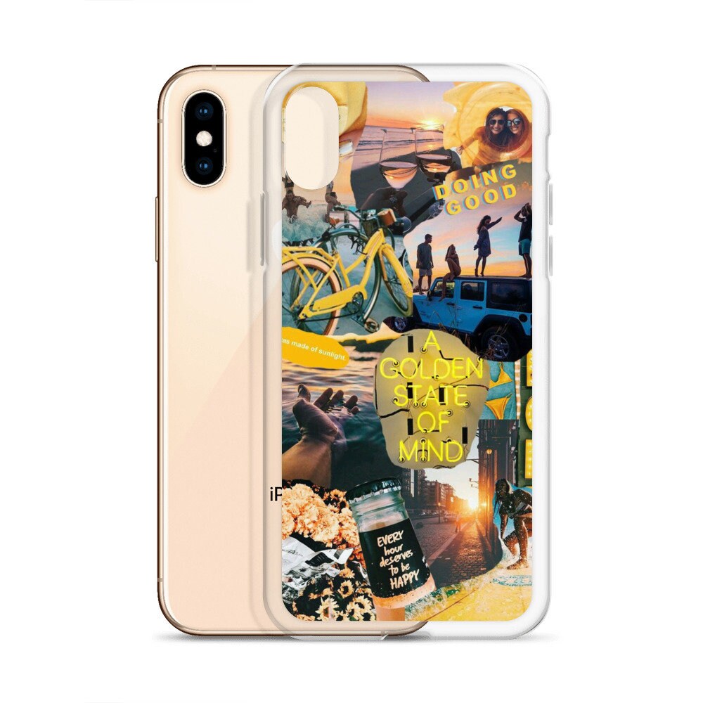 Yellow Collage iPhone Case Aesthetic iPhone Case Abstract - Etsy