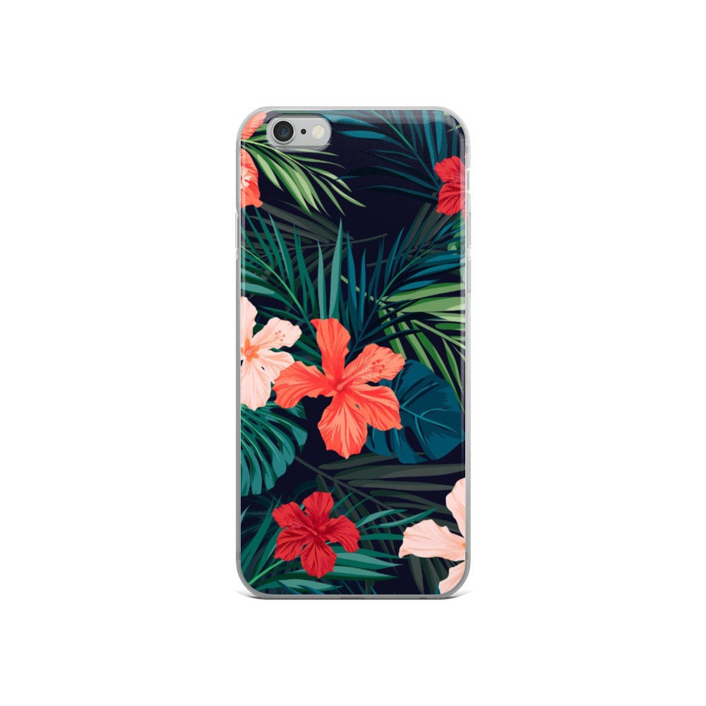 Tropical Leaves iPhone Case, Flower iPhone Case, Floral iPhone Case ...