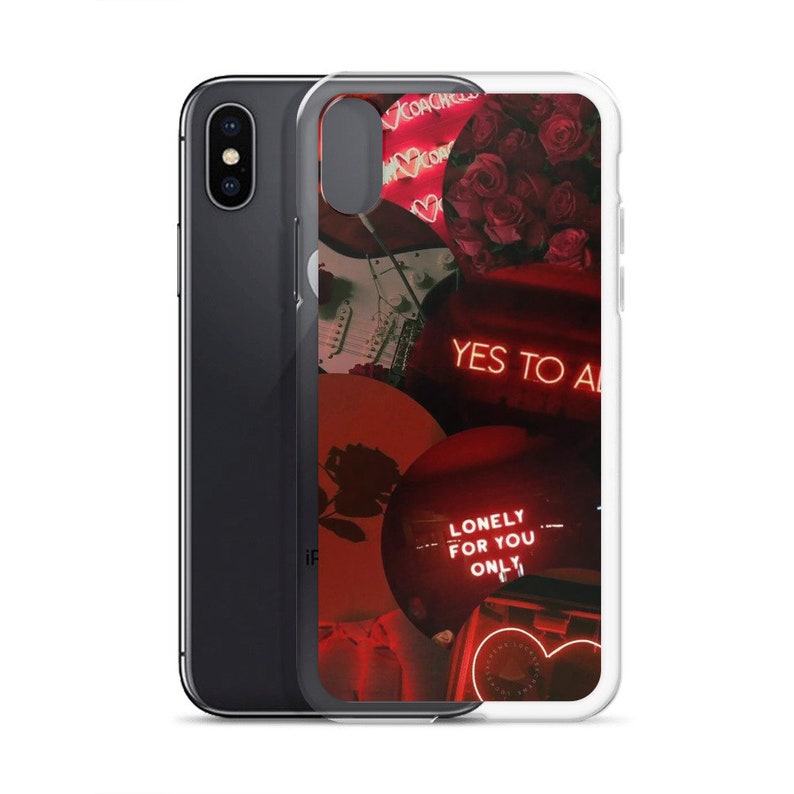 Red Collage iPhone Case, Aesthetic iPhone Case, Abstract iPhone Case ...