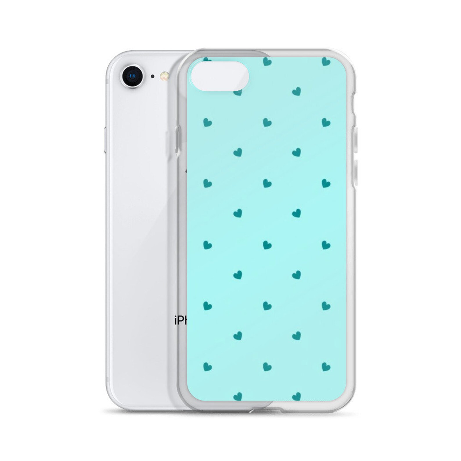Blue Hearts iPhone Case, Heat iPhone Case, Couple iPhone Case, iPhone X ...
