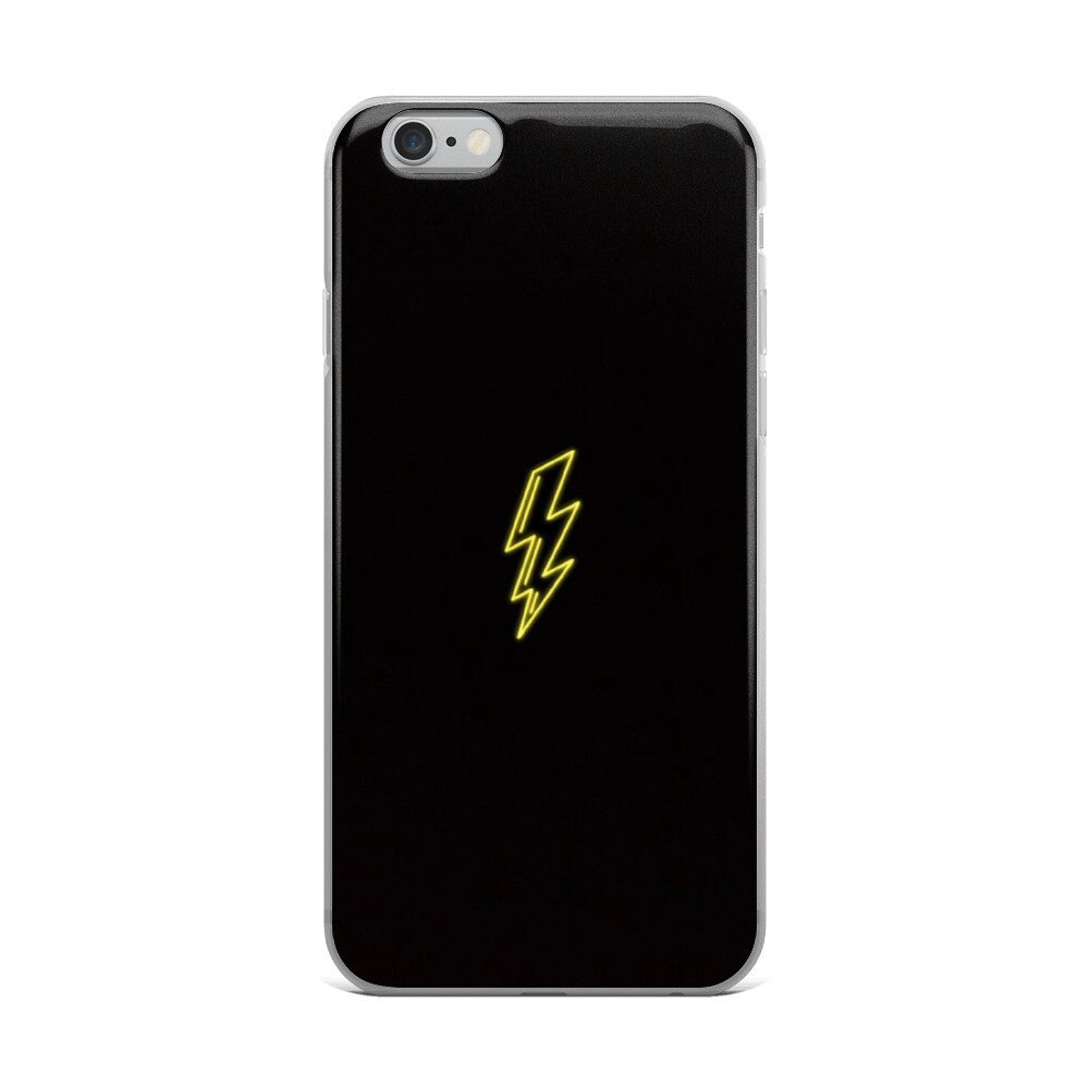 Black Lightning iPhone Case Lightning Bolt iPhone Case - Etsy