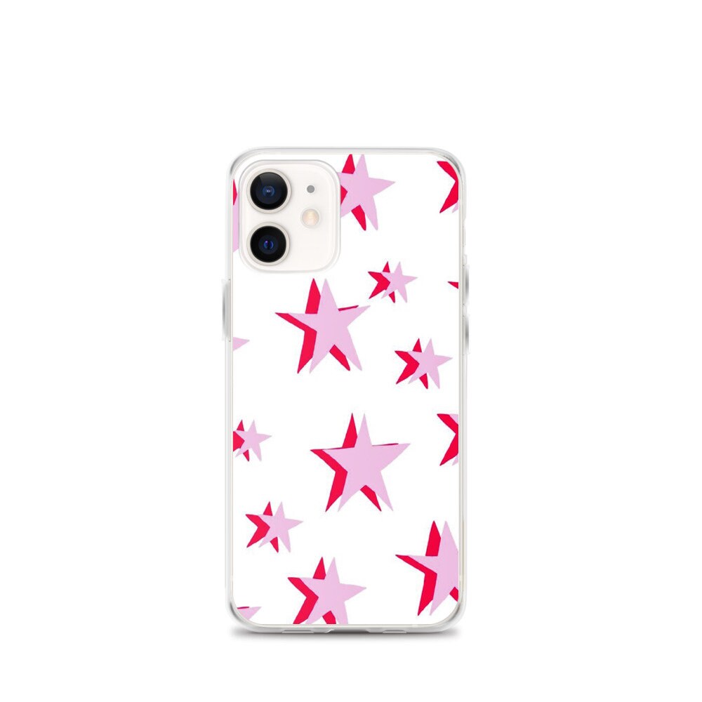 Pink Stars iPhone Case for iPhone 12, 12 Mini, 12 Pro, 12 Pro Max, 11 ...