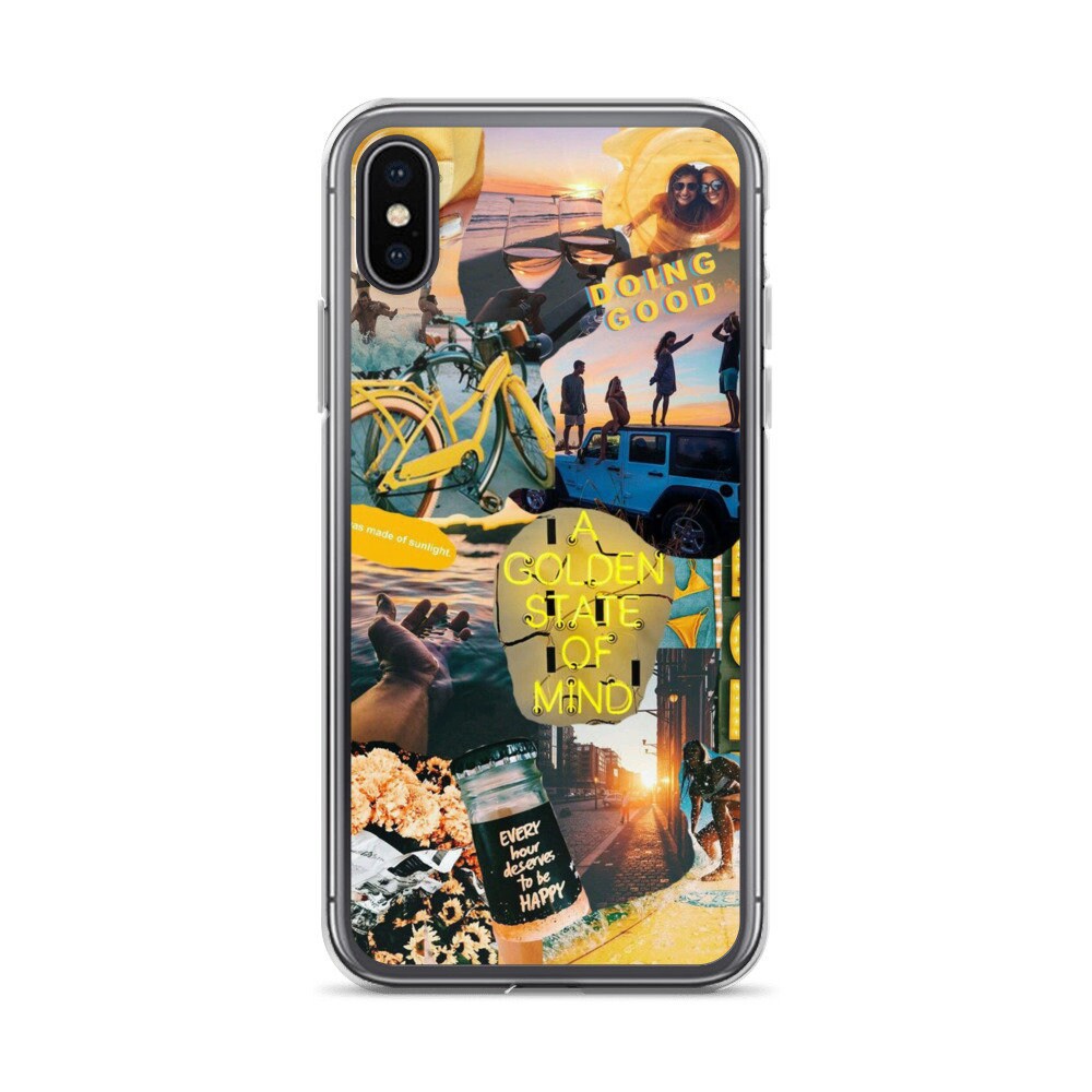 Yellow Collage iPhone Case Aesthetic iPhone Case Abstract - Etsy