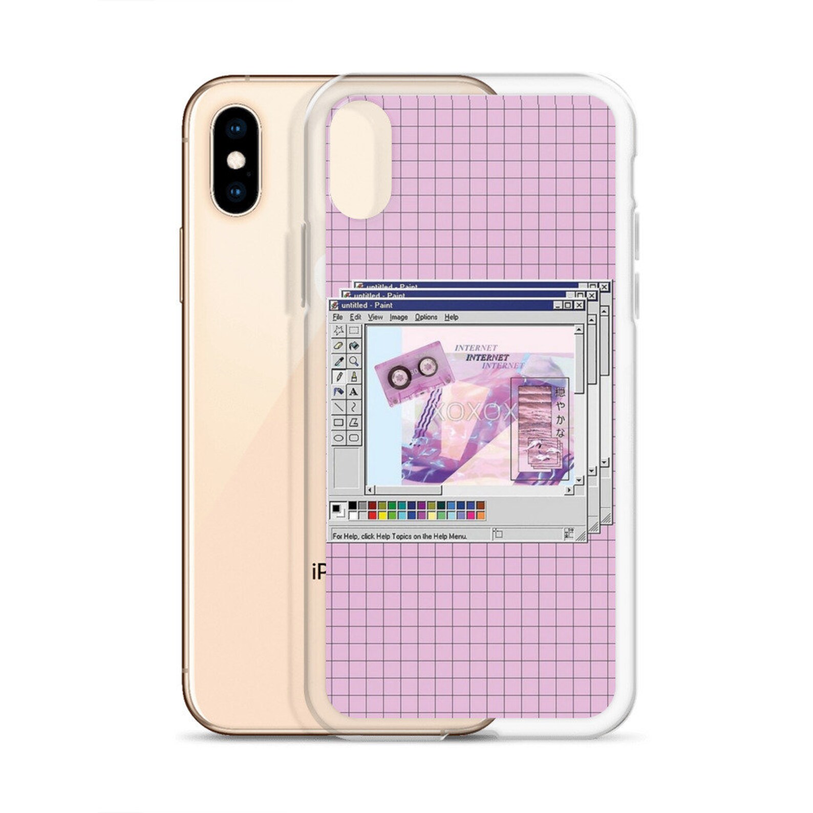 Vaporwave Iphone Caseaesthetic Iphone Case Abstract Iphone - Etsy