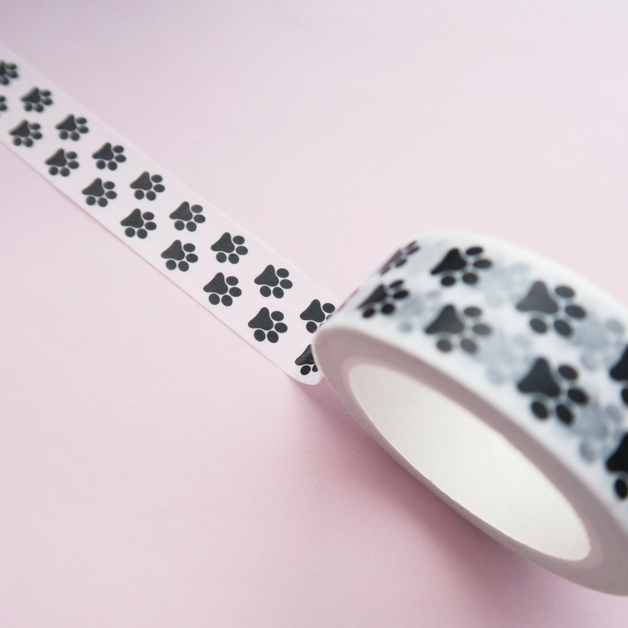 Aristocats Paws Washi Tape Cute White Washi Tape Cats | Etsy