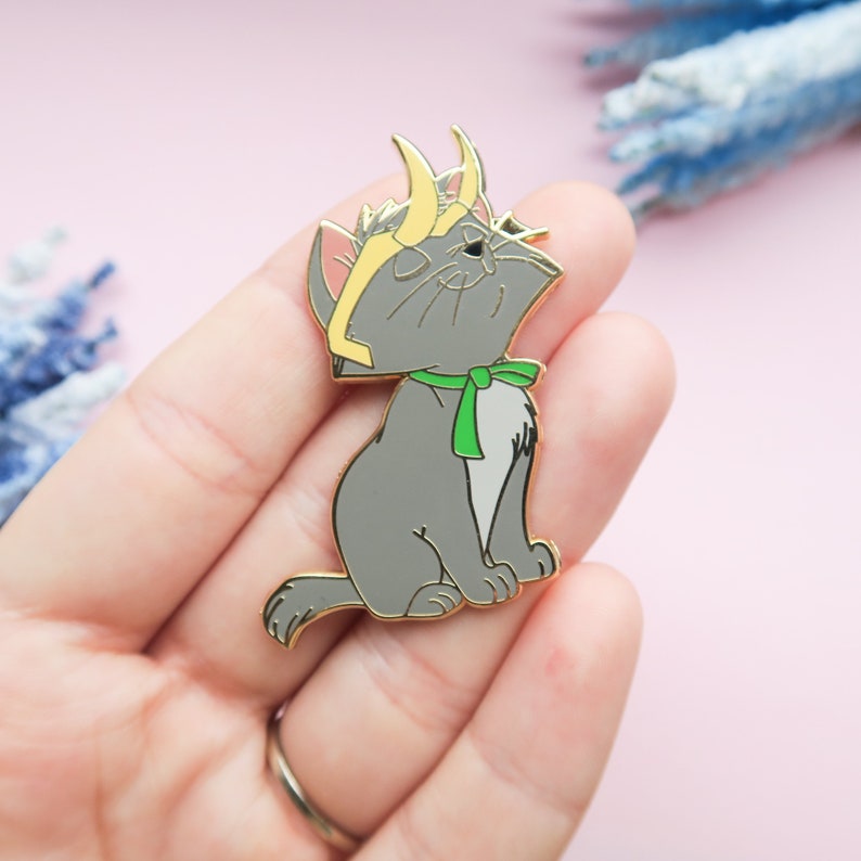 Berlioz Loki Pin Cute Enamel Pins Cat Enamel Pin Cute - Etsy
