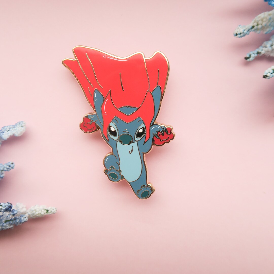 Stitch Wanda Enamel Pin Marvel Enamel Pins Wanda Scarlet Witch Enamel ...