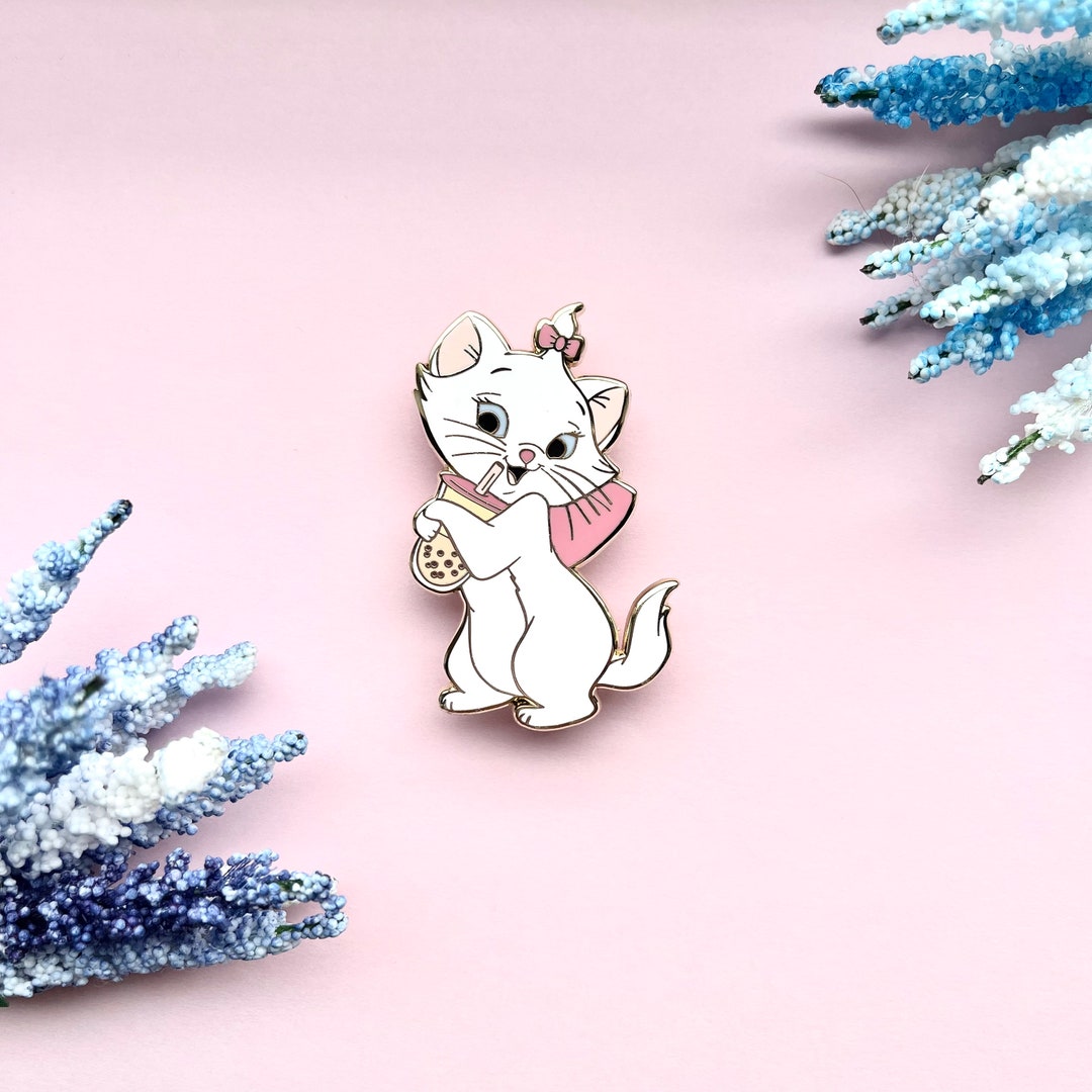 Marie Boba Enamel Pin - Cute Enamel Pins - Bubble Tea Enamel Pin - Cute ...