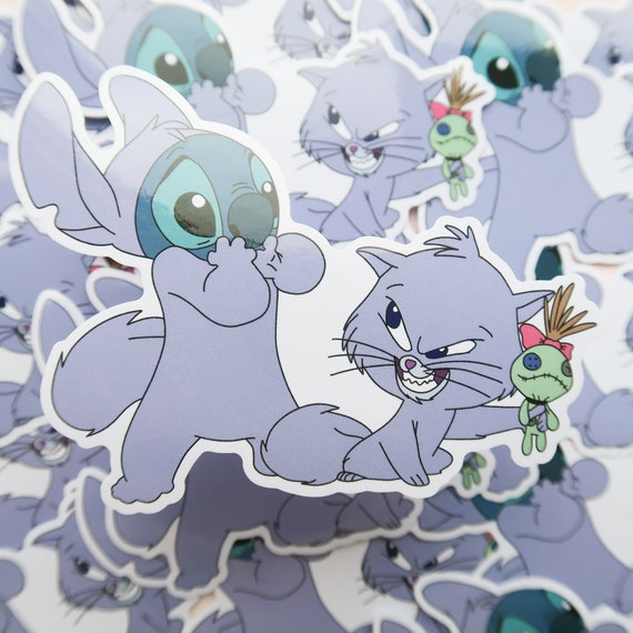 Stitch and Yzma Sticker Cute Stickers Disney Stickers | Etsy
