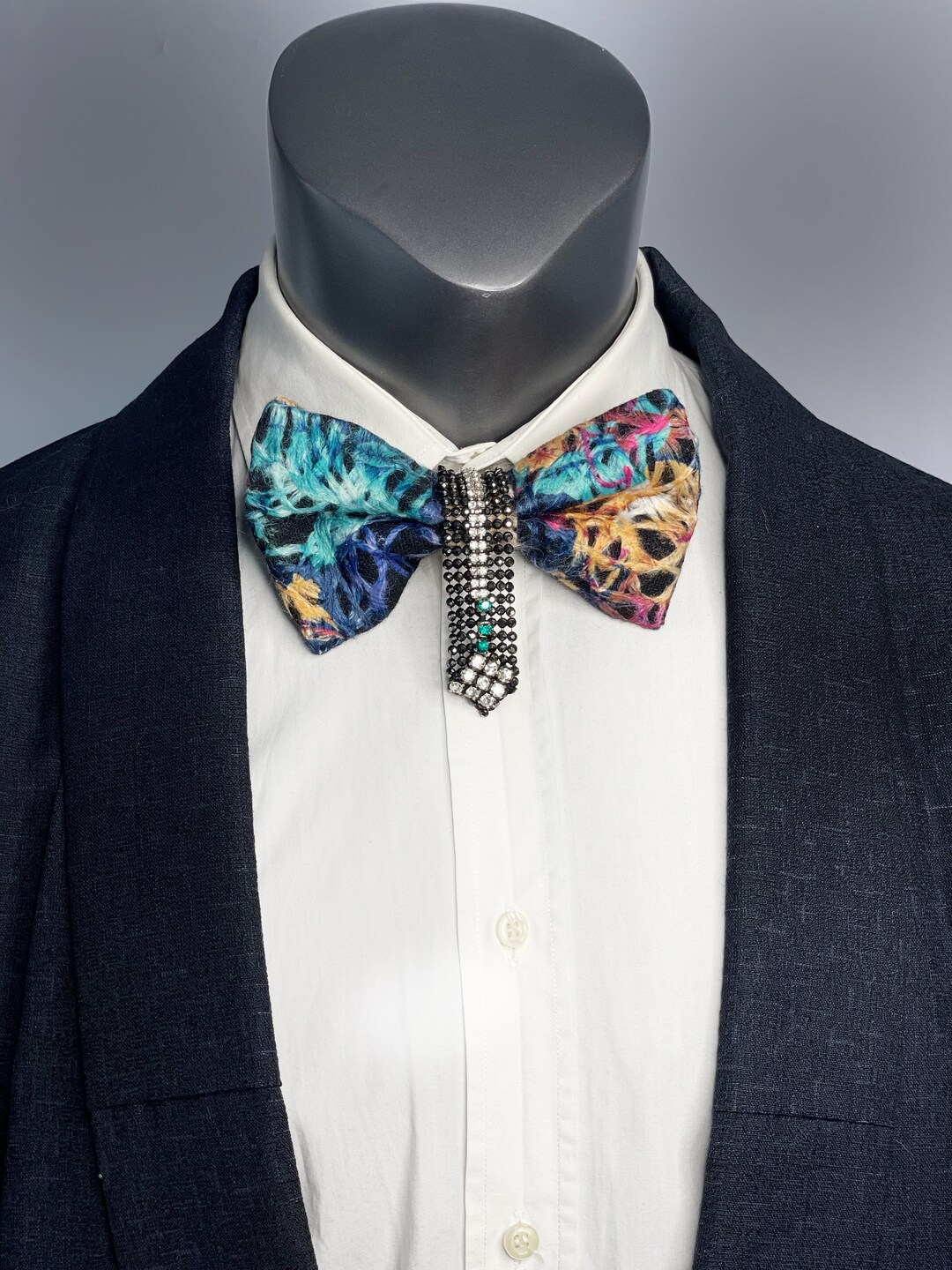 ELECTRIC GRAFFITI Groom Bowties Millennial Ties Ascot - Etsy