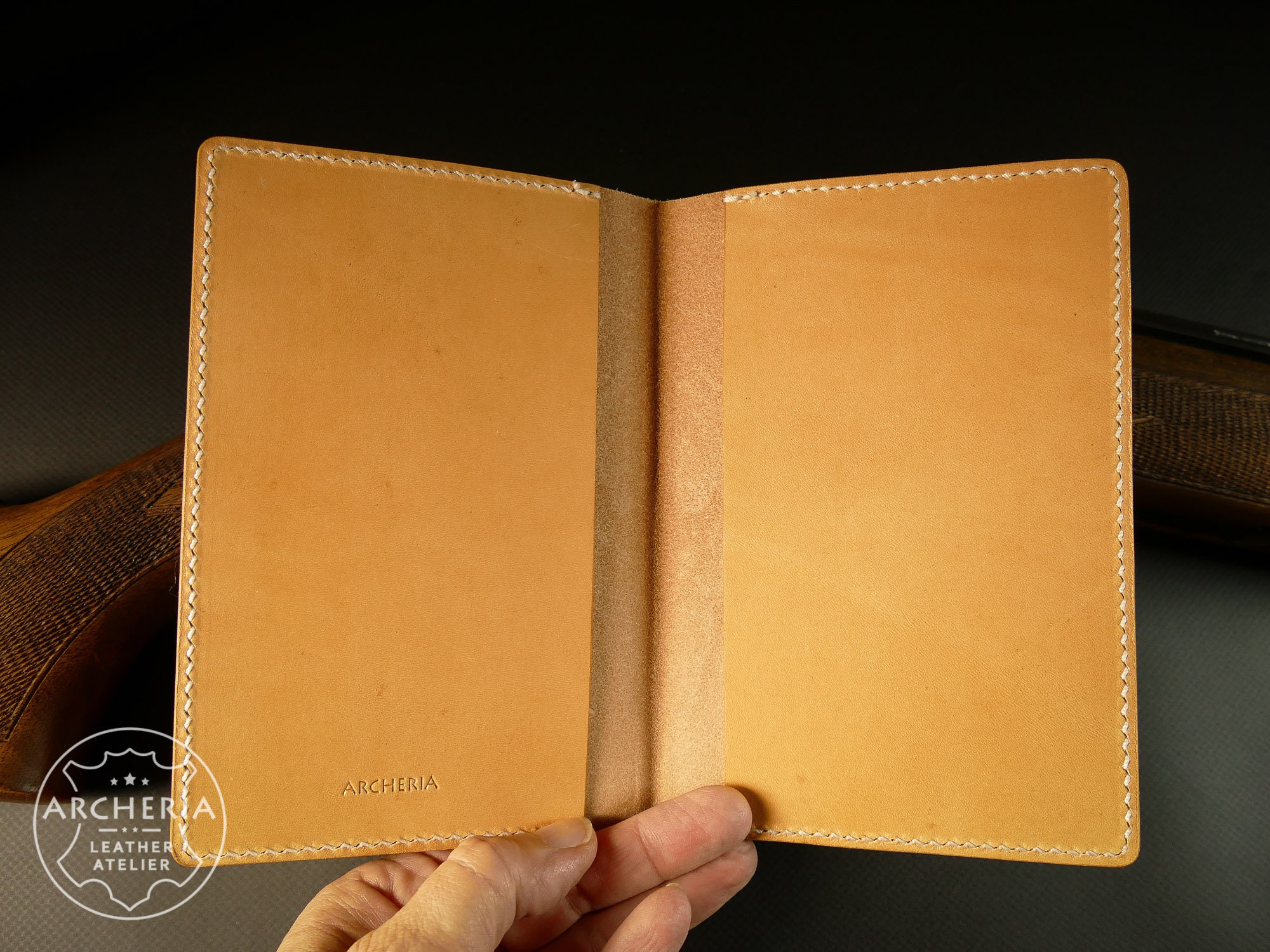 Leather Hunting-license-case With Deer - Etsy