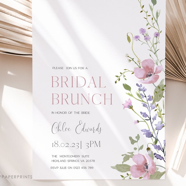 Bridal Brunch Invite Flowers - Etsy