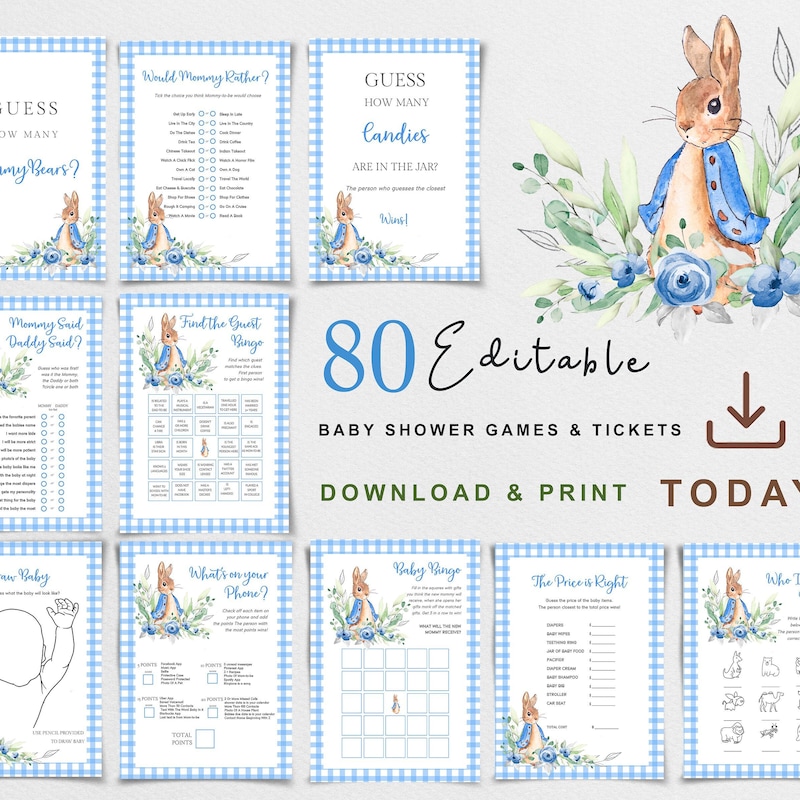 Rabbit Themed Party Favors - Etsy