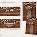 Rustic Seating Chart Cards, Wood Theme Seating Chart Template, Table ...