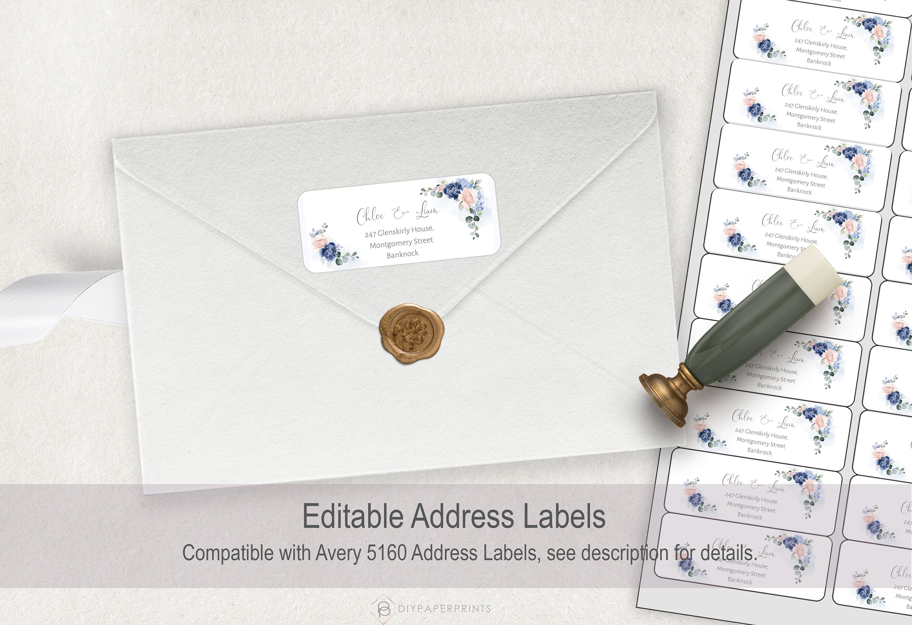 Address Labels Self-editable Printable Return Address Label - Etsy