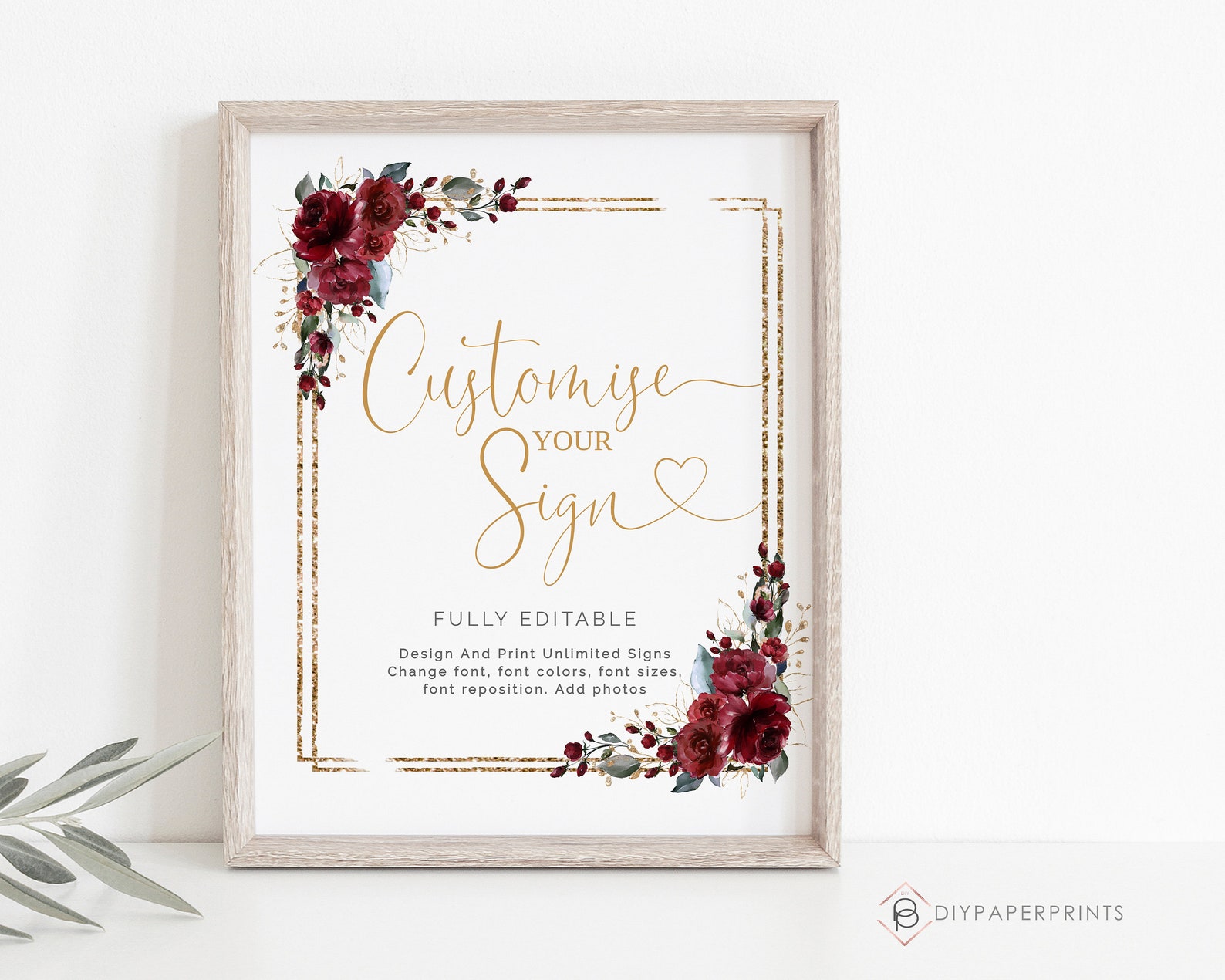 Funeral Bundle Set, Red Burgundy Celebration of Life, Funeral Memorial ...
