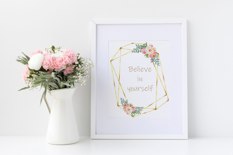 Geometric Gold Polygon Frames Wedding Frames Polygonal Gold | Etsy