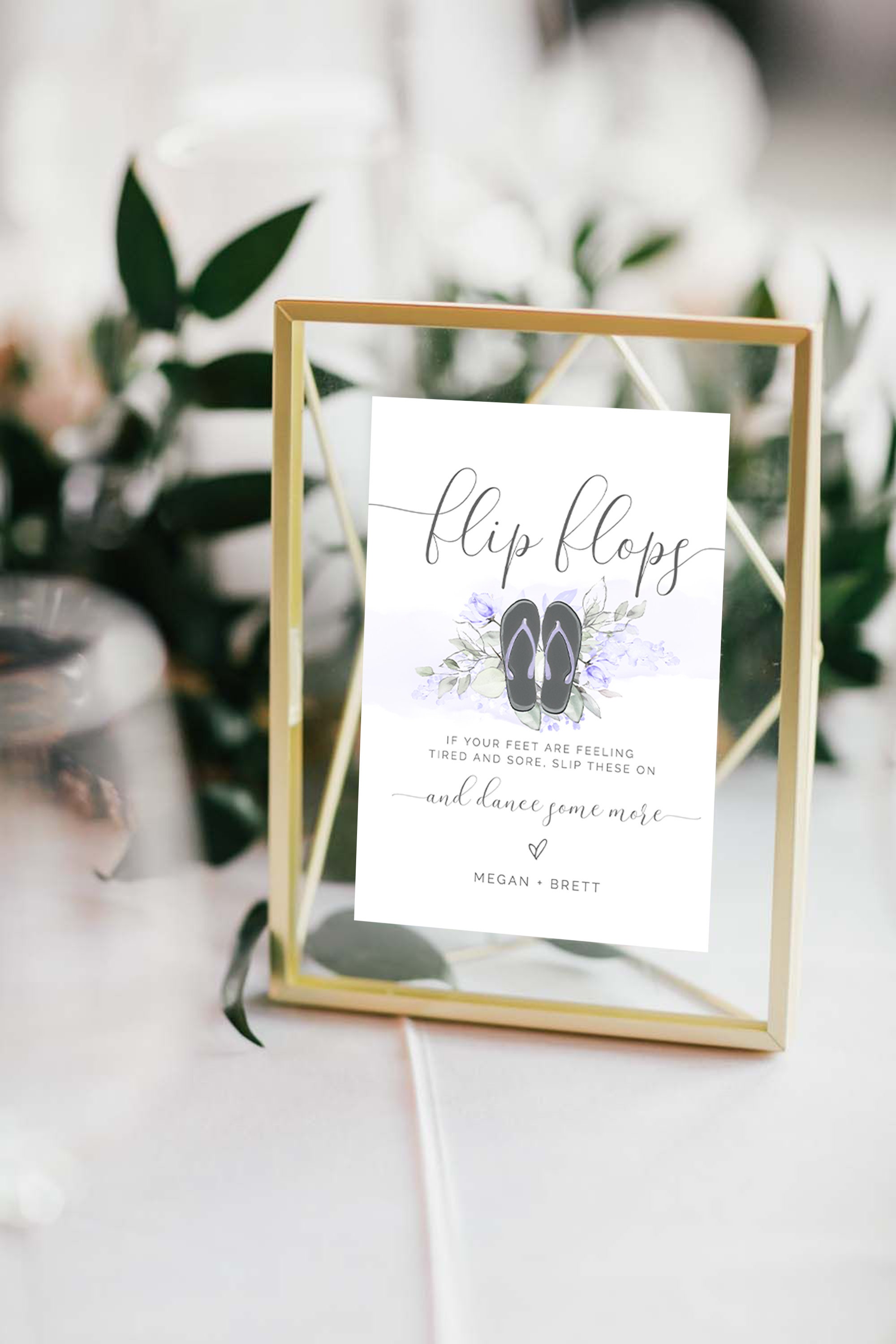 Wedding Flip Flops Sign Editable Flip Flop Sign Dance Floor - Etsy