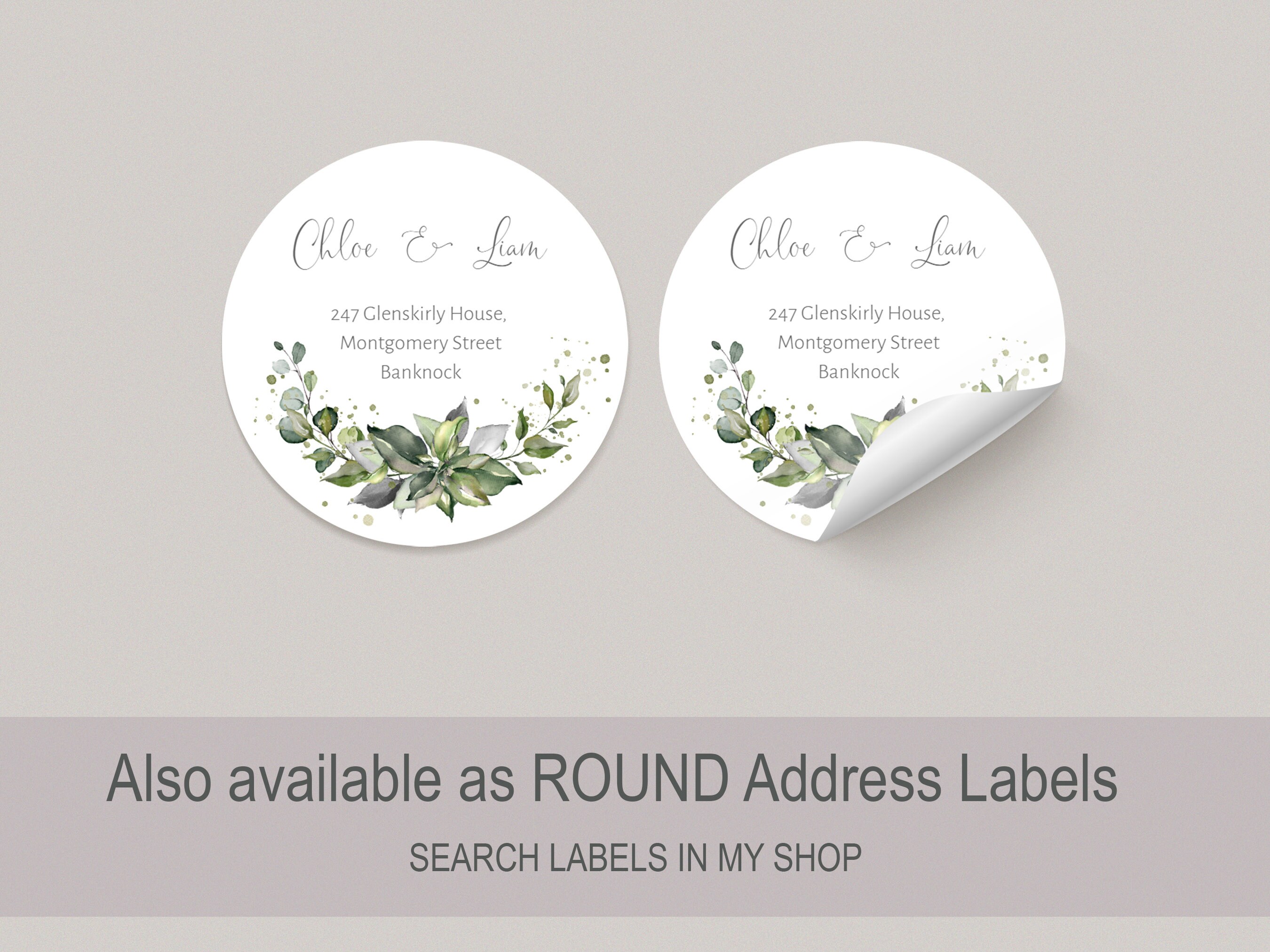 Address Labels Self-editable Printable Return Address Label | Etsy UK