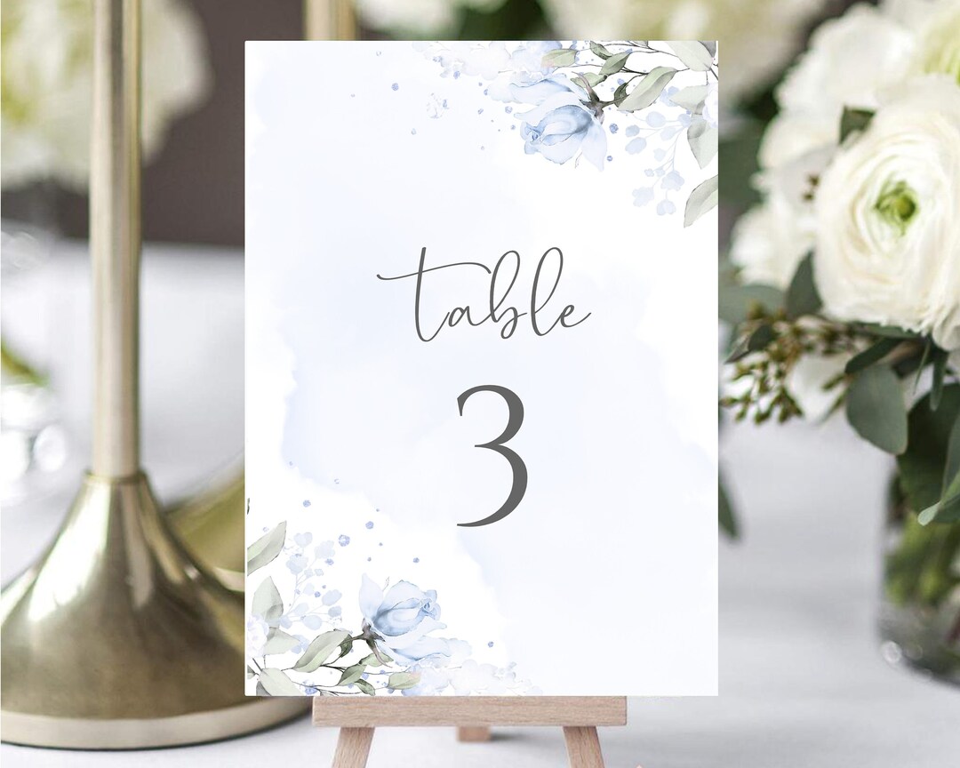 Wedding Table Number/name Card Template Wedding Table Number - Etsy