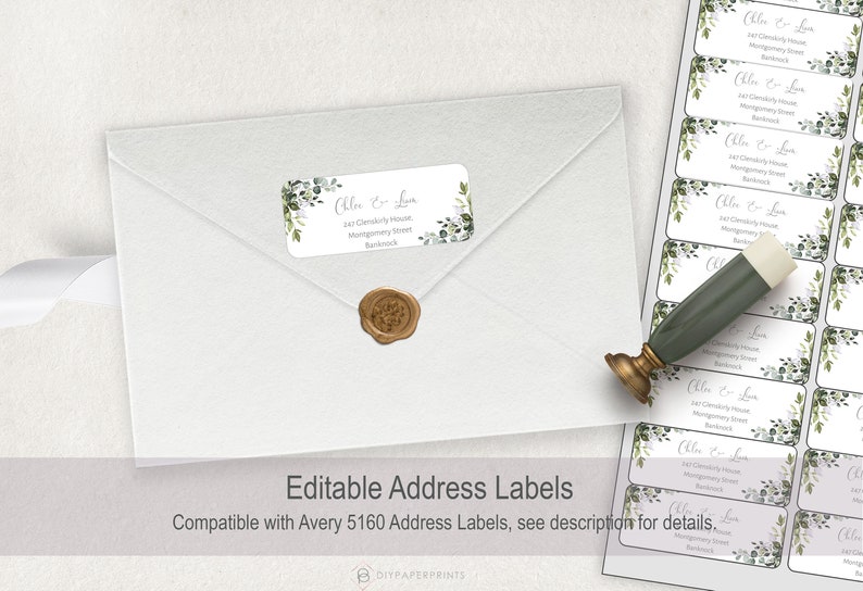 Address Labels Self-editable Printable Return Address Label - Etsy UK