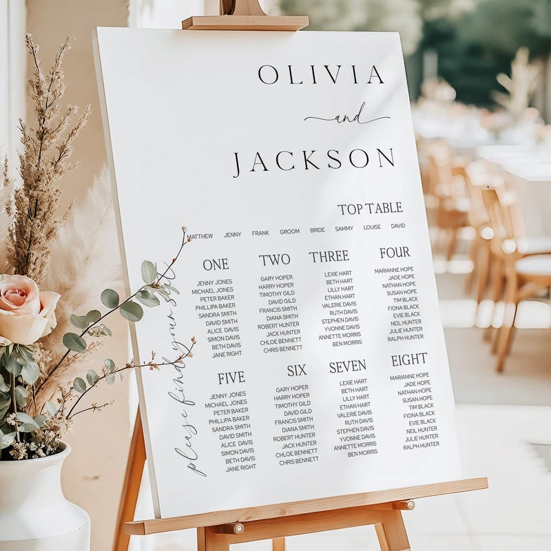 Wedding Seating Physical - Etsy UK