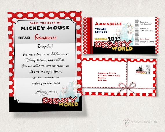 Disney Letter Template