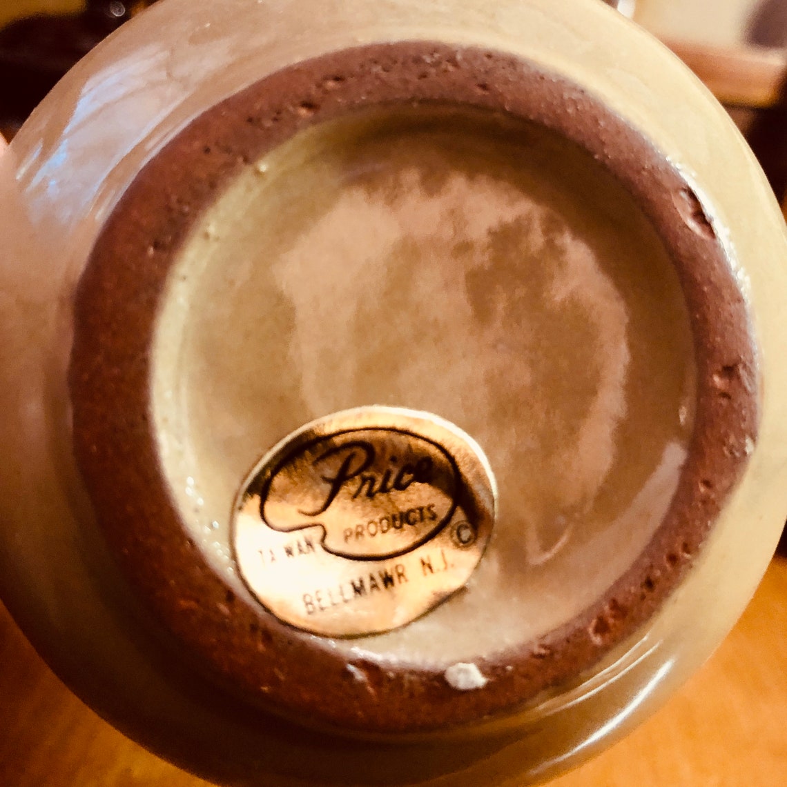 Vintage Brown and Beige Ceramic Tea Set With Four Cups - Etsy