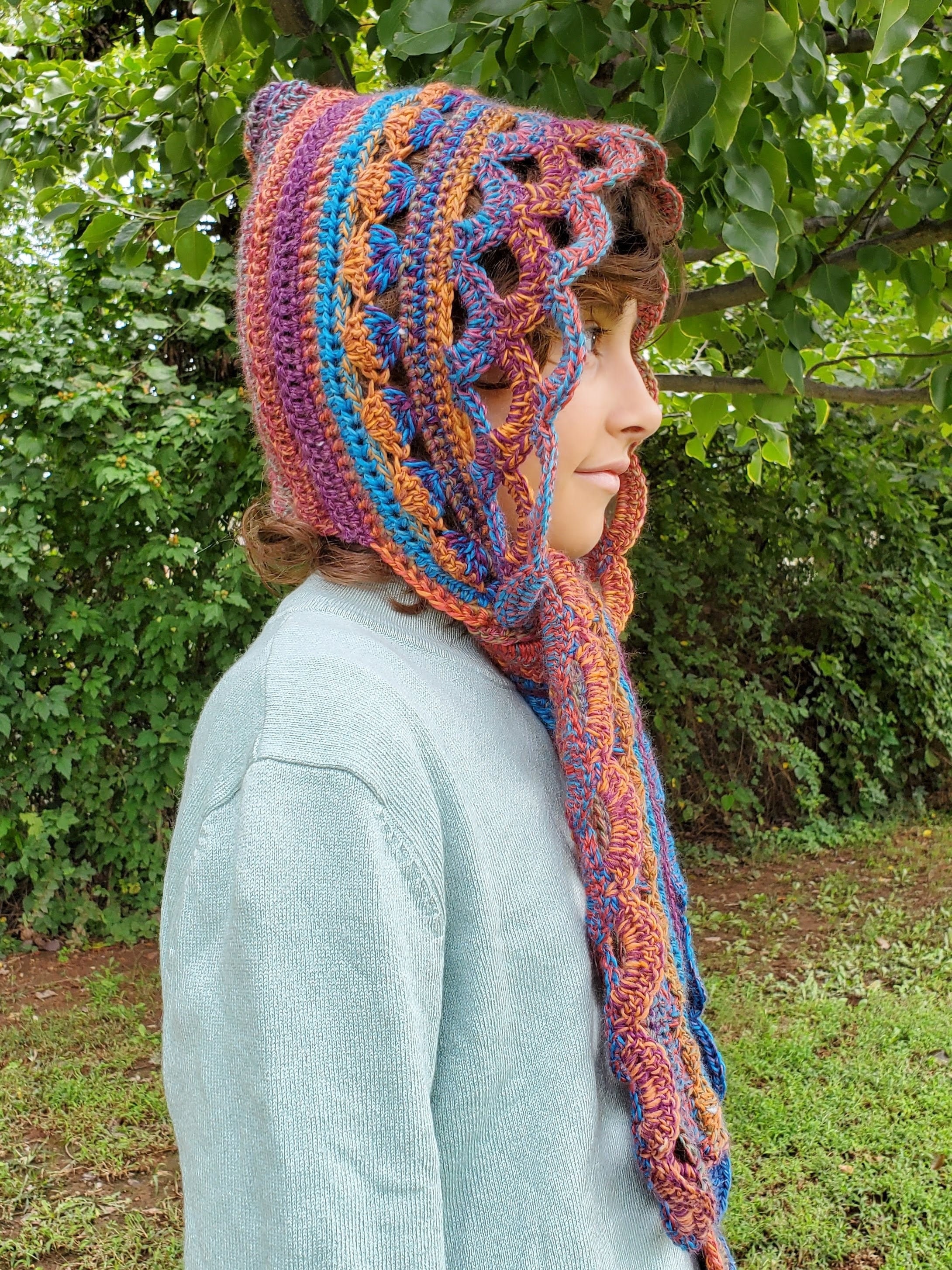 Crochet Pattern Adult and Child Scoodie Hooded Scarf Digital Download ...