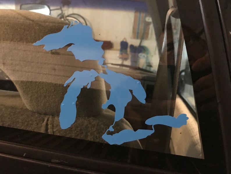 Michigan Great Lakes Decal, Sticker for Car Windows, Wood, Laptops, Etc ...