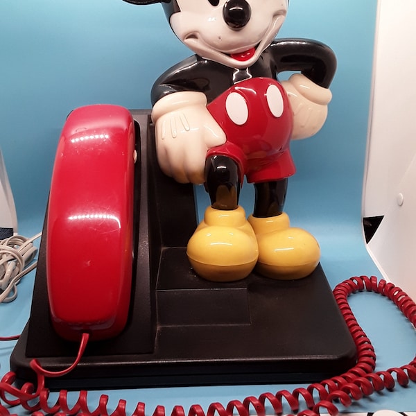 Mickey Mouse Vintage Telephone - Etsy