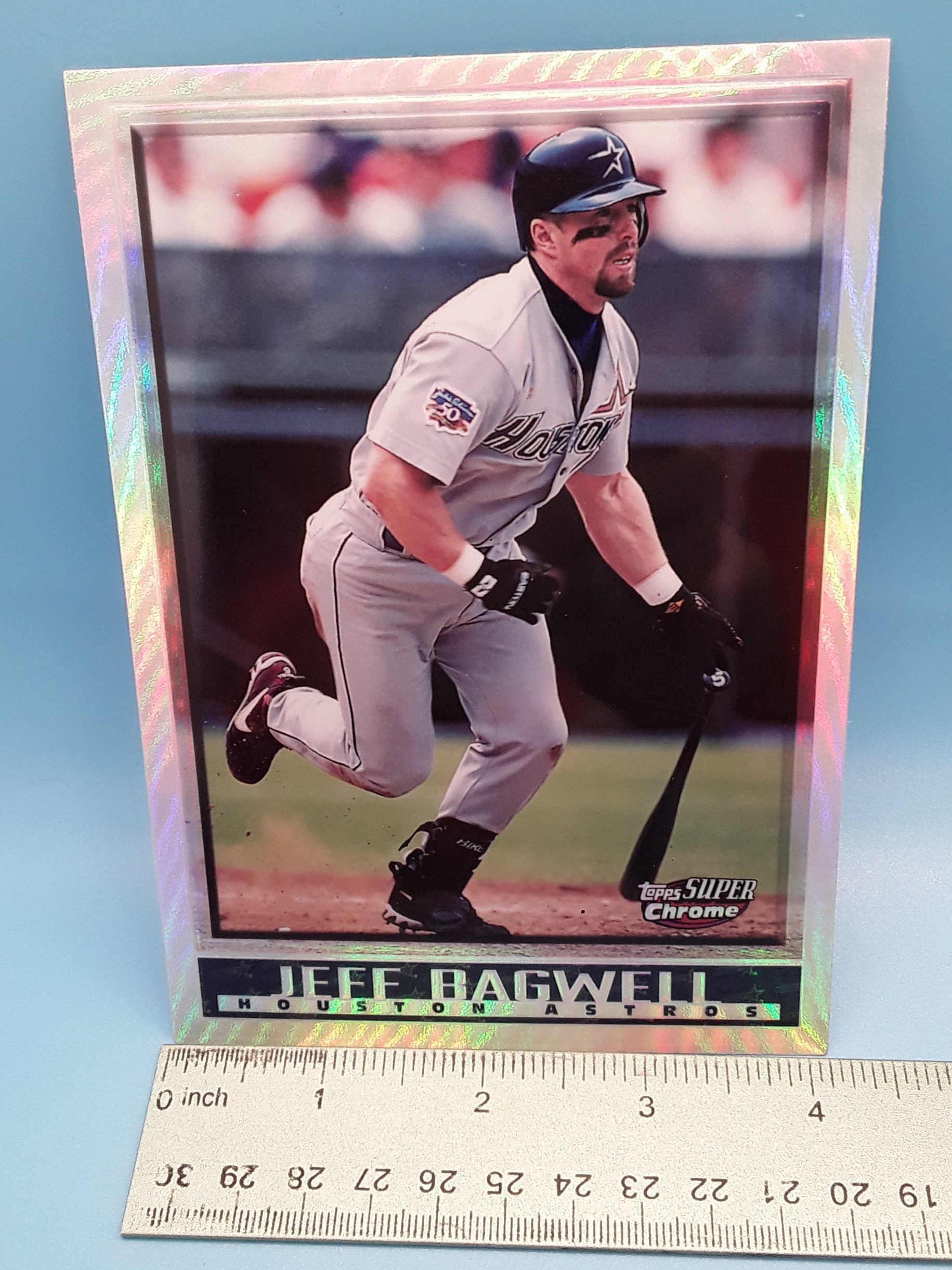 Jeff Bagwell 1990 Topps Super Chrome Baseball Jumbo Card - Etsy