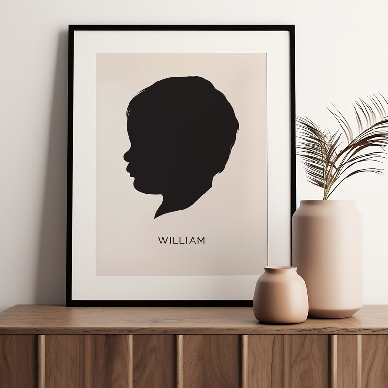 Silhouette Portrait - Etsy