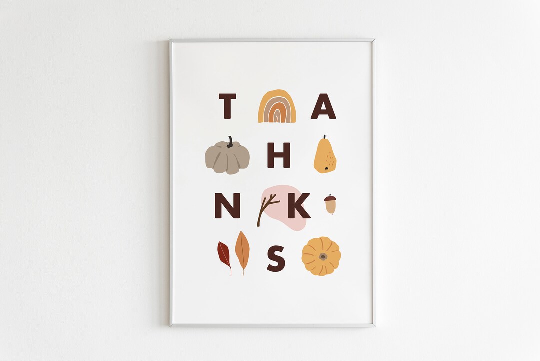 Thanksgiving Art, Abstract Geometric Autumn Prints,abstract & Modern ...