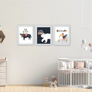 Be Kind Cow Print, Safari Nursery Wall Art, Nursery Decor, Gender ...