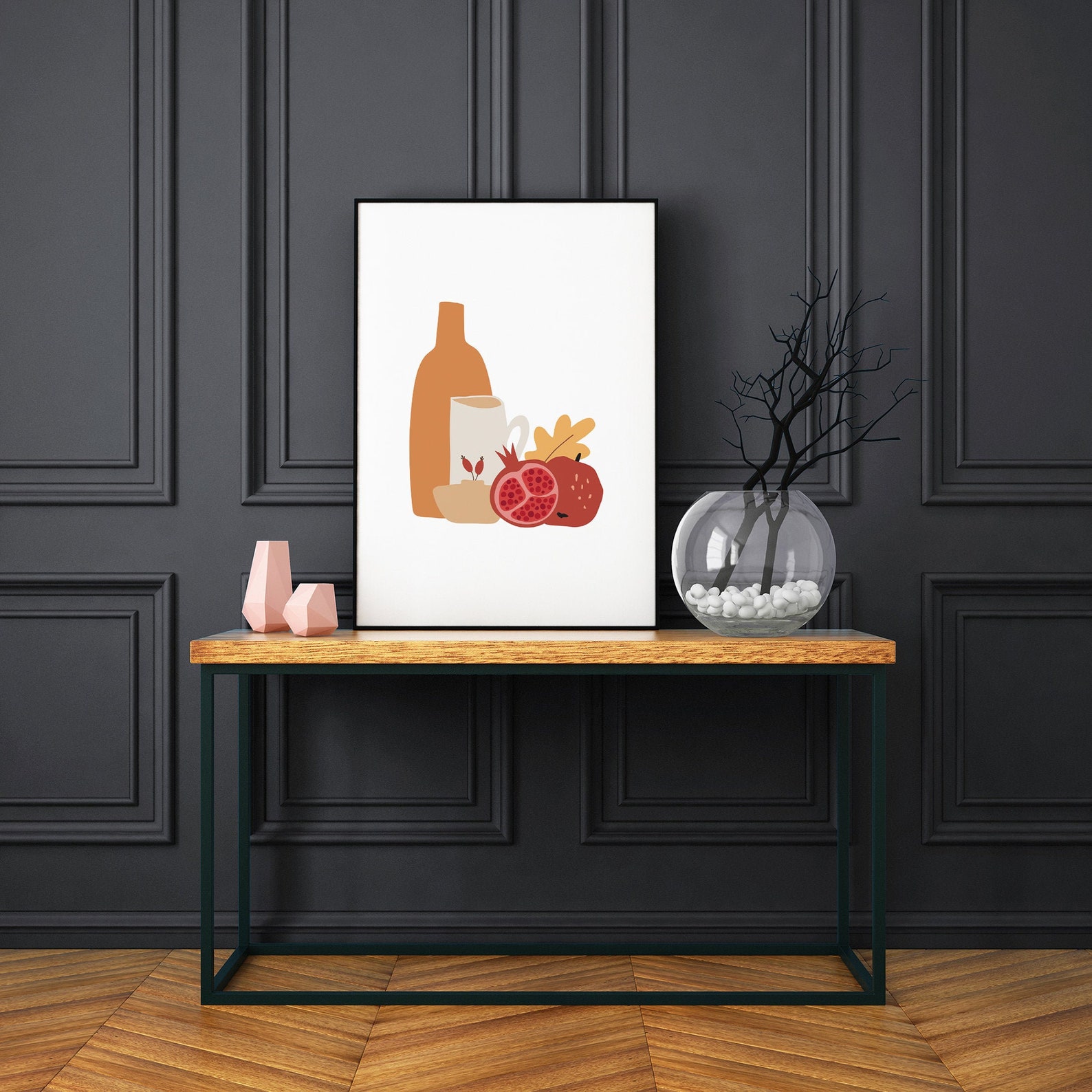 Pomegranate Abstract Printsabstract & Modern Printsabstract - Etsy