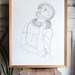 Custom One Line Self Portrait Drawing Line Art Drawing One - Etsy