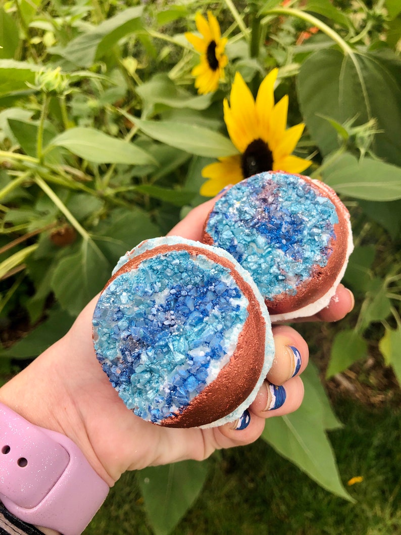 Birth Stone Bath Bomb Amethyst Bath Bomb Geode Bath Bomb Gold - Etsy