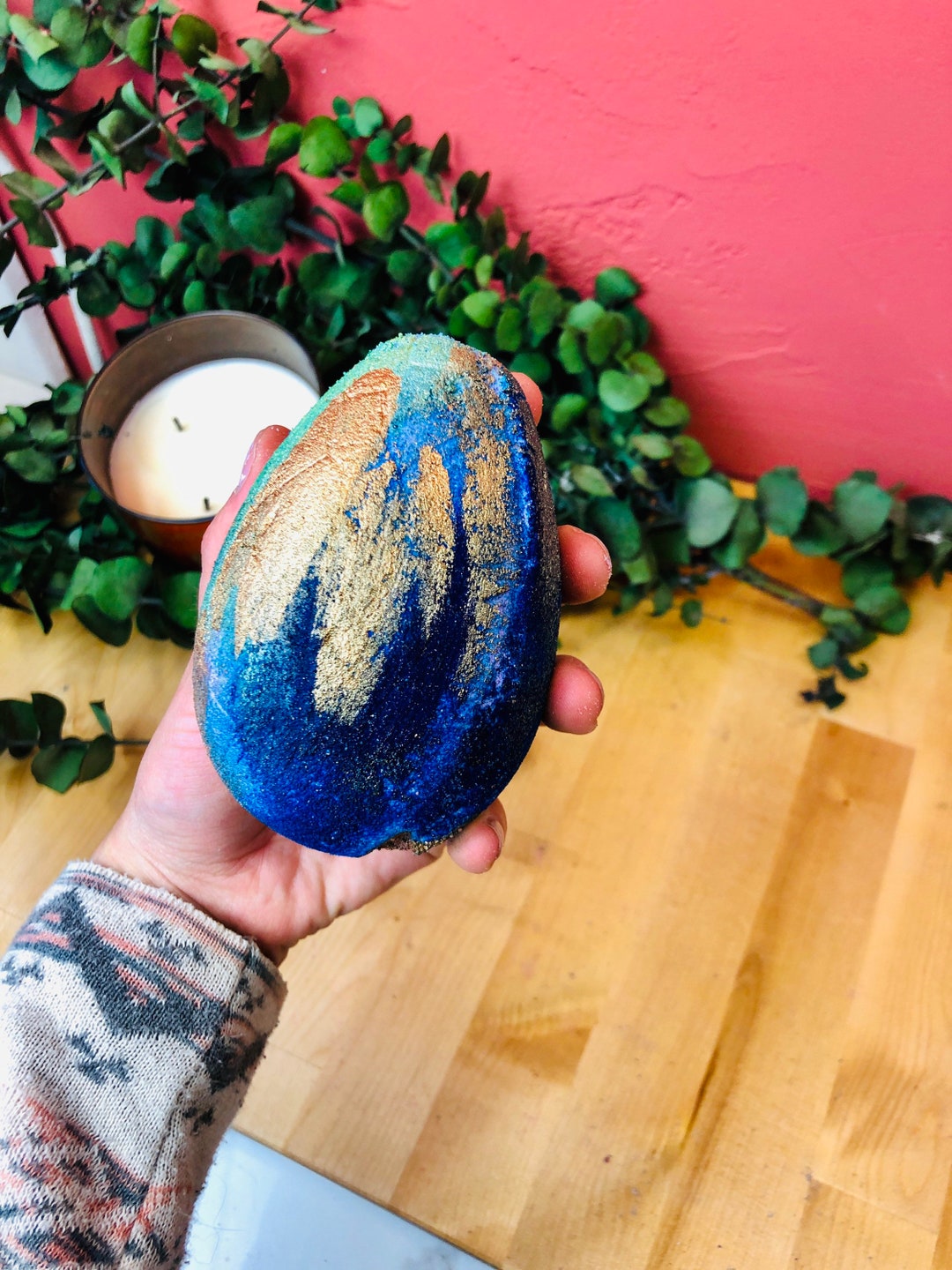 Hand Painted ONE Hemp Oil Extra Large Dragon Egg Bath Bomb Dungeons and ...