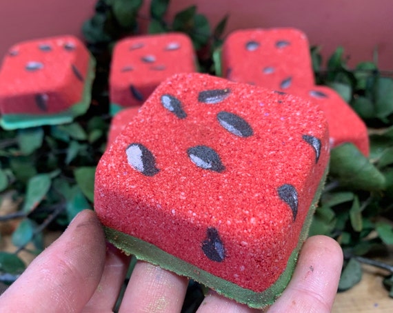 One Watermelon Bath Bomb Square Bath Bomb Gift for Her - Etsy