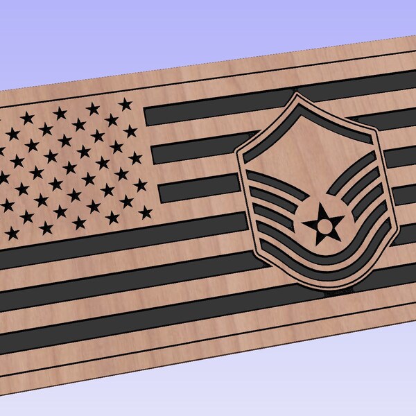 Airforce Master Sgt Svg - Etsy